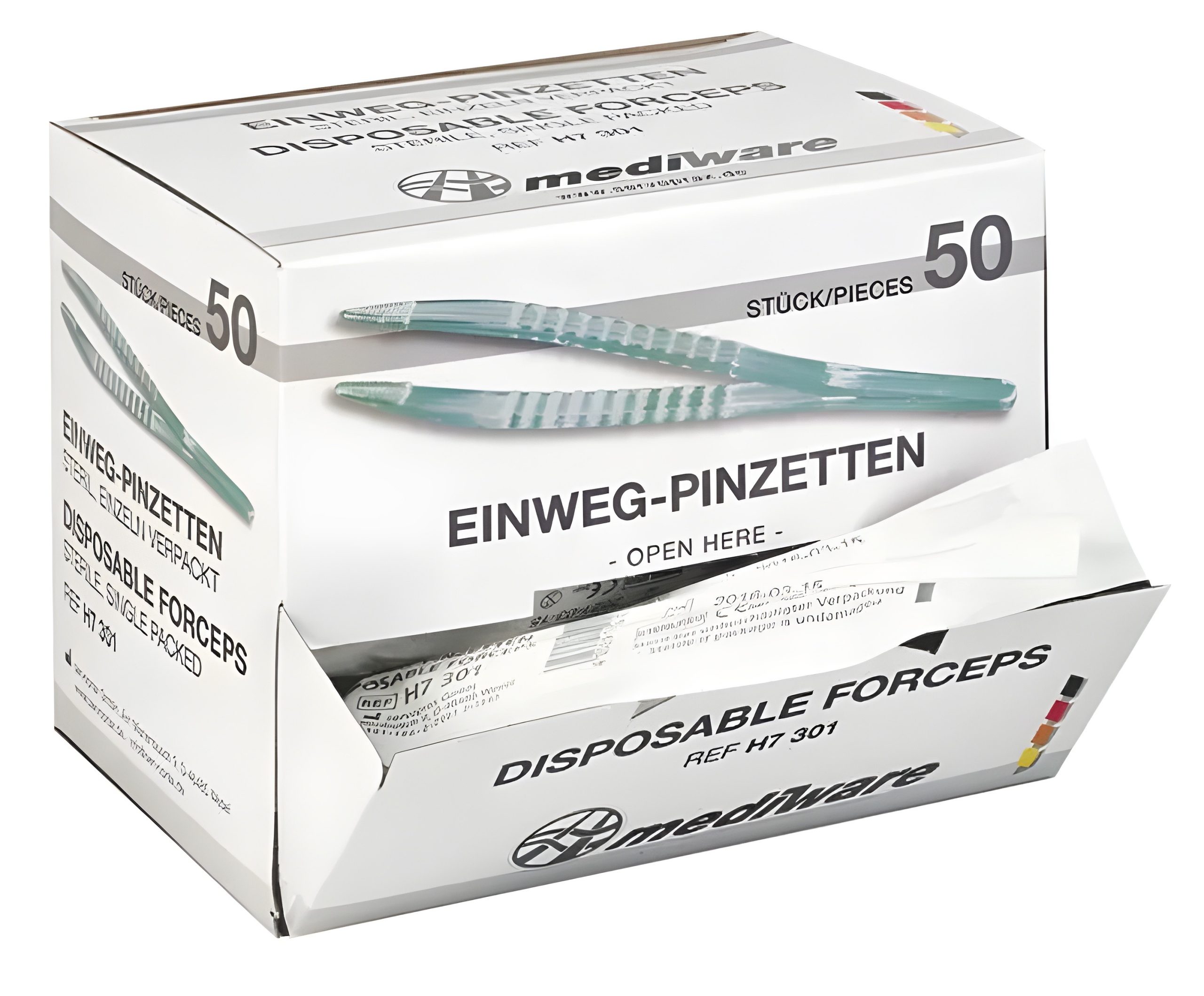 Forceps, Disposable, Sterile, 12.5cm (6 Inch) 50Pk - Pangalark ...
